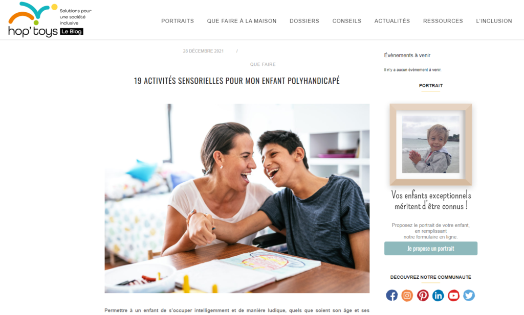 Activités et Loisirs - CRPGE Le polyhandicap